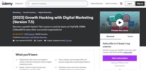 7 best and free udemy growth hacking courses in 2024 [march]