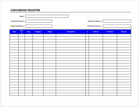 Microsoft Word Register Template Free Word Template