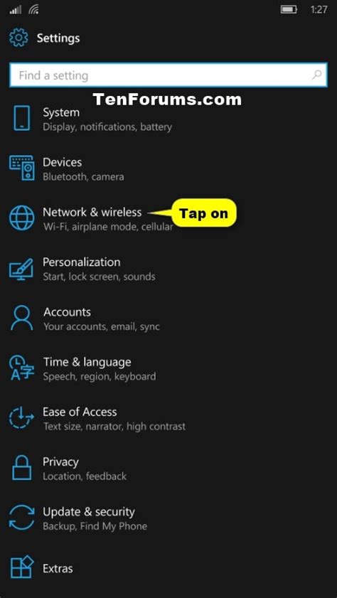 Network Data Usage Details View On Windows 10 Mobile Phone Tutorials