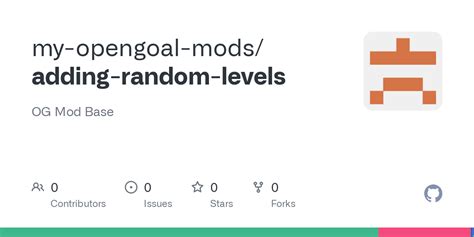 Github My Opengoal Modsadding Random Levels Og Mod Base