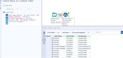 solved multiple criteria in filter tool alteryx community