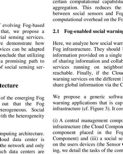 Shows A Model Of The Fog Computing Architecture On The Top Layer The