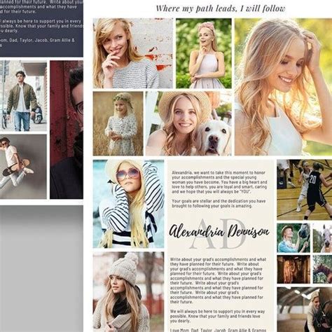 Yearbook Dedication Page Template Editable Full Page Yearbook Ad