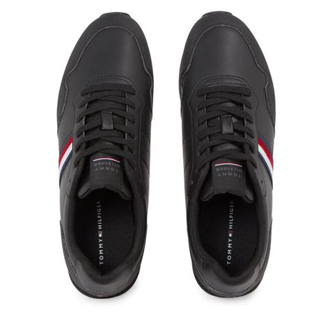 Sneakers Tommy Hilfiger Core Lo Runner Pu Lth Fm0fm04834 Triple Black