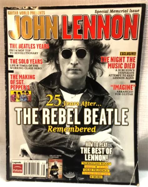 John Lennon Guitar World Special Memorial Issue 2006 25 Years After £391 Picclick Uk
