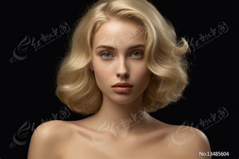 金发女郎蓝眼睛金发短鲍勃高清图片下载 红动中国