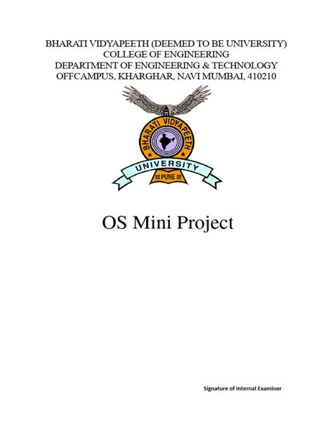 os mini project pdf operating system library computing