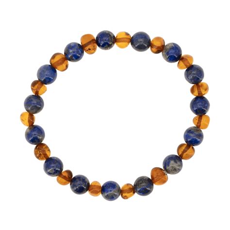 Bracelet Ambre Et Lapis Lazuli 123ambre