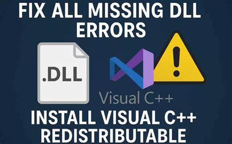 Fix All Missing Dll Errors Install Visual C Redistributables 2015