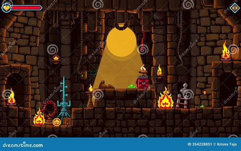 Flaming Torches Vector Isolated Cartoon Torch With Flame Burning Fire Or Flame Sport Fire