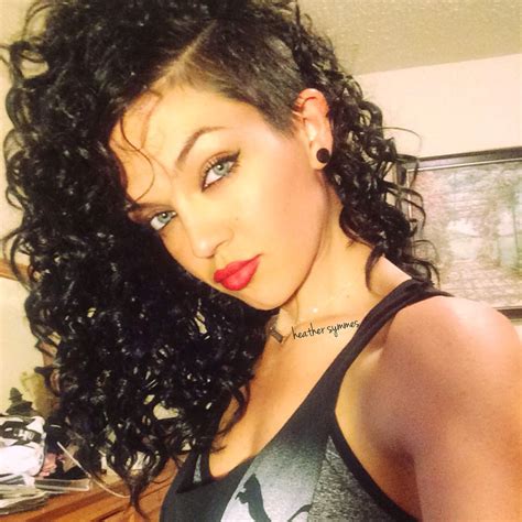 Curly Hair Side Shave Female