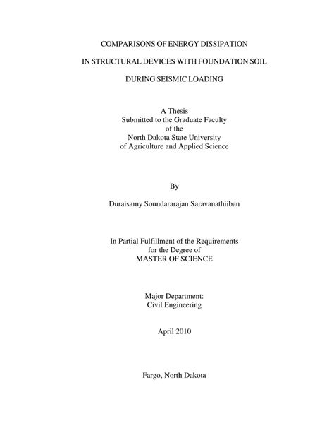 Pdf Comparisons Of Energy Dissipation In Structural Energy Dissipation Devices With Foundation