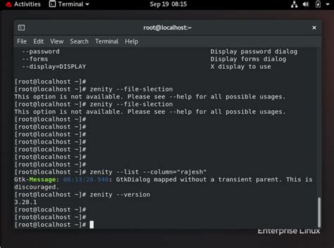 Zenity — Linux Command Zenity Is A Program That Will Display By Rajeshrayani Medium