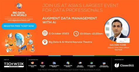 Big Data And Ai World Asia On Linkedin Bdwa Bigdata Techweeksingapore Apac Aiinnovation