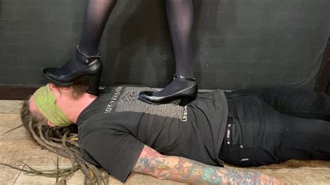 Trampling On Slaves Body In Sharp Heels Yokai Goddess