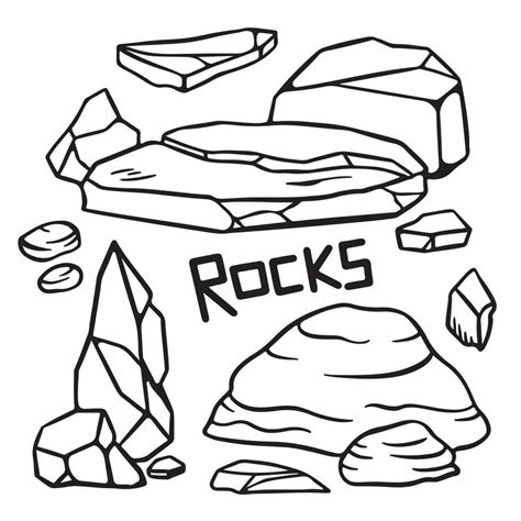Stone Rock Coloring Pages 2025