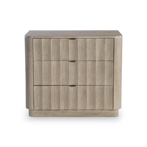Bernhardt Loggia 641809752 Loggia Compact Three Drawer Nightstand
