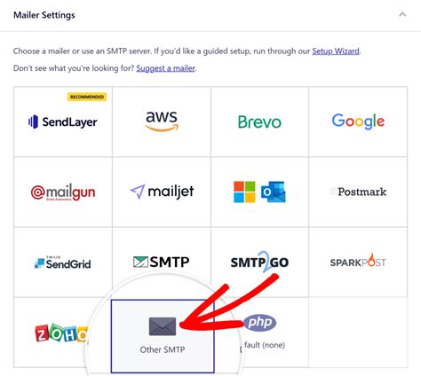 Setting Up The Other Smtp Mailer
