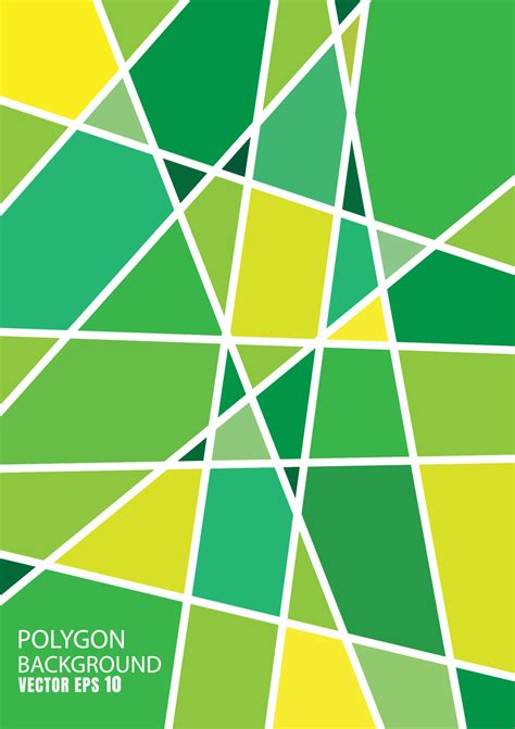 Green Geometric Rumpled Triangular Low Poly Style Gradient Illustration