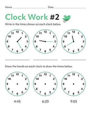 Clock Work Worksheet Education Com Worksheets Library