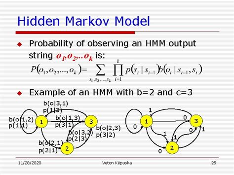 Speech Recognition Hidden Markov Models For Speech Recognition
