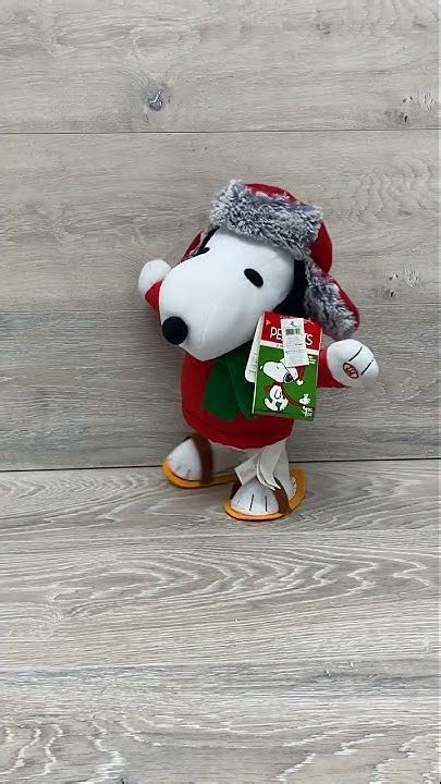 Gemmy Side Stepper Snoopy Christmas Is Coming Animated Plush Peanuts