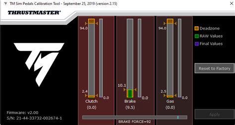 tlcm constant brake input after adding the 5 washers r thrustmaster