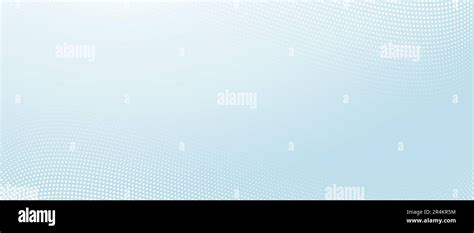 Halftone Wave Lines Texture White Dotted Stripes On Light Blue
