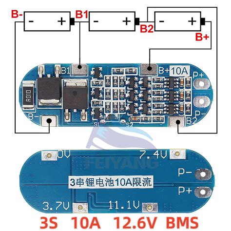3s 10a 11 1v 12v 12 6v Lithium Battery Charger Protection Board Module For 18650 Li Ion Lipo
