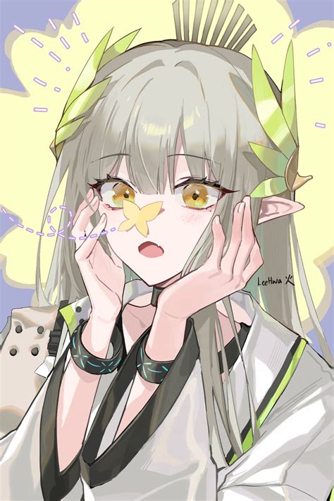 Muelsyse Arknights Drawn By Rihileehwaowo Danbooru