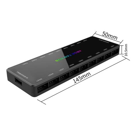 SHAKING TANK ARGB y PWM HUB puertos para iluminación RGB direccionable con PWM a divisor