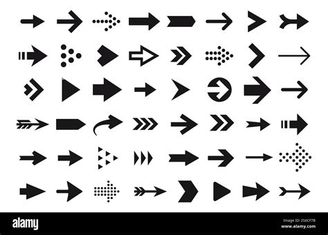arrow icons vector arrow cursor isolated on white background
