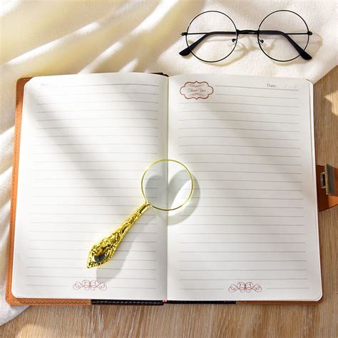 200 Pages A5 Retro Password Book With Lock Diary T Vicedeal