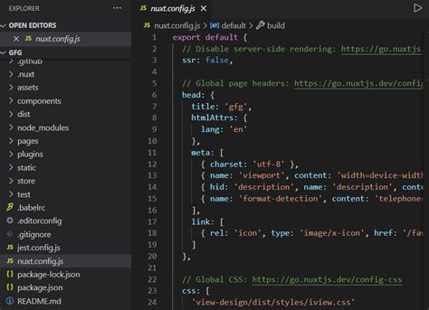 Nuxtjs 目录结构 码农参考
