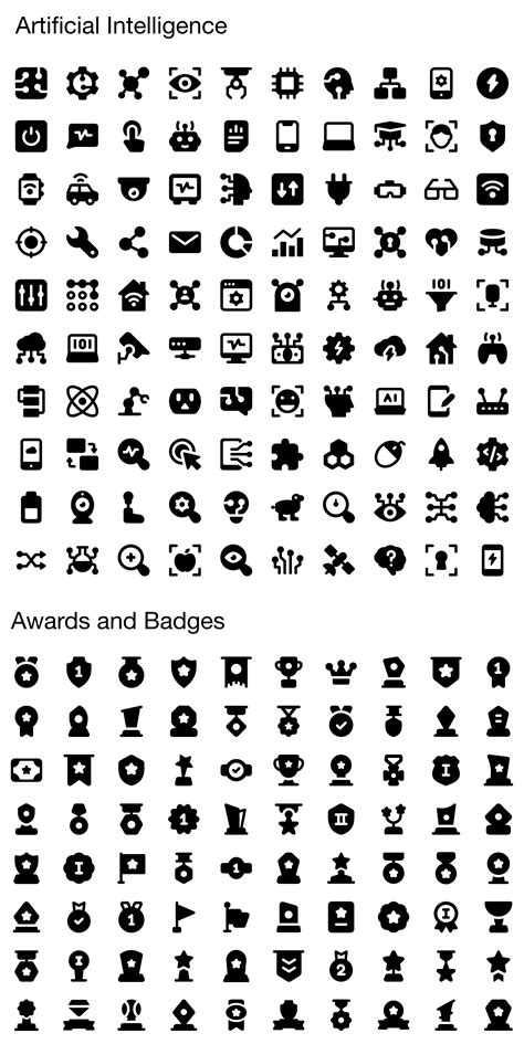3000 Glyph Icons A Classy Set Of Glyph Icons Which Is Perfect To Be