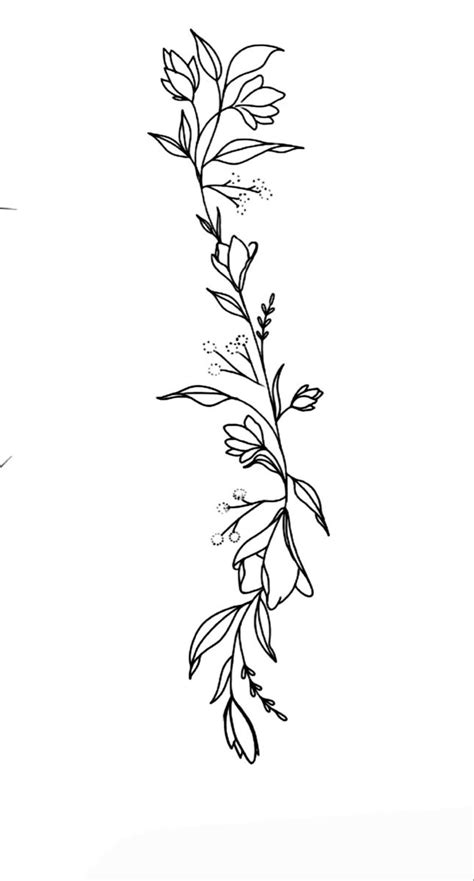 Wrap Around Flower Tattoo For Women