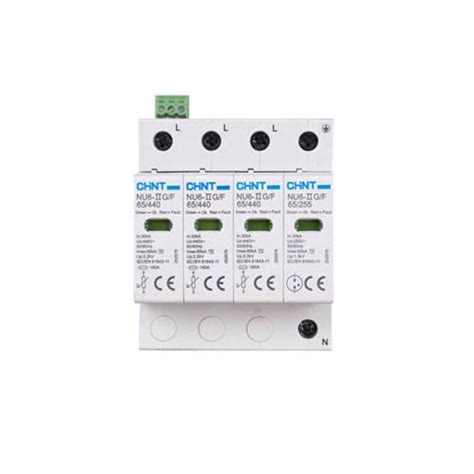 Chint Ac Spd Nu6 Ii 4pole 40ka Solar Panel Inverter Surge Protection
