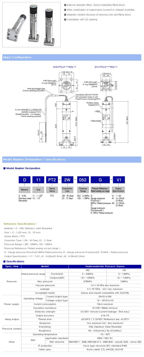 Pressure Transducer By 태광후지킨 주 코머신 판매자 소개 및 제품 소개
