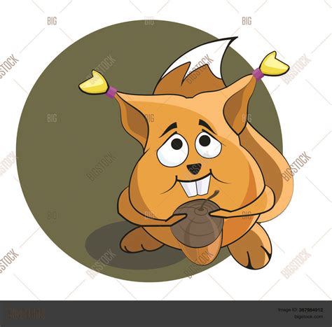 Nice Fat Squirrel Nut Vector And Photo Free Trial Bigstock