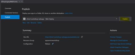 Aspnet To Azure App Service Migration Workshop · Dotnet Architectureeshopmodernizing Wiki · Github
