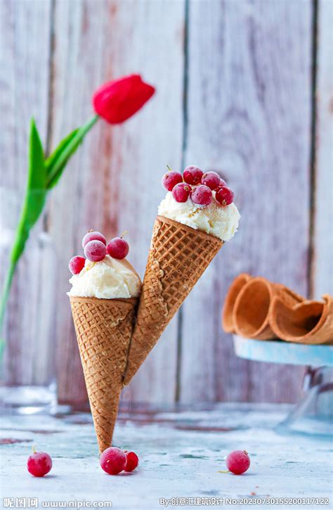 冰激凌摄影图 传统美食 餐饮美食 摄影图库 昵图网