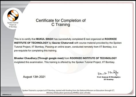 Spokentutorial Ctraining Iitbombay Mukul Singh