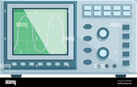 Professional Digital Oscilloscope Vector Illustration For Electronic Measurement Equipment And