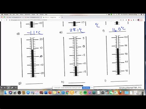 Reading Thermometer Worksheet Reading Thermometers A Printable From