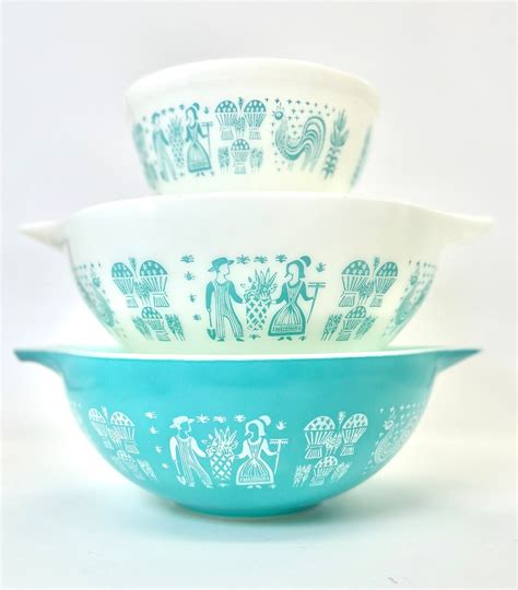 Amish Butterprint Pyrex 444 Cinderella Bowls 402 Bowl Each Piece Sold Separately Etsy