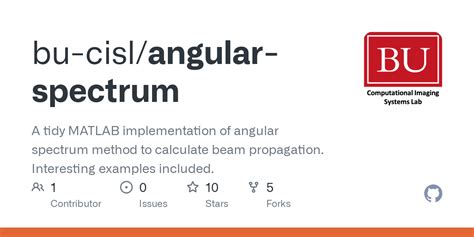 Github Bu Cislangular Spectrum A Tidy Matlab Implementation Of Angular Spectrum Method To