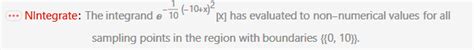 Numerical Integration Nintegrate Cant Integrate Function But Work Fine With The Expression