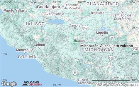 Michoacán Guanajuato Volcanic Field And Paricutín Volcano Mexico