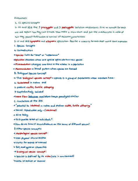 Lecture 21 Speciation Macroevolution 01119115 Studocu