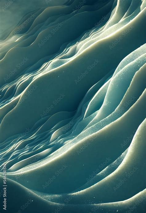 Hand Drawn Abstract Minimalistic Waves Pattern Collage Contemporary Print With Flowing And